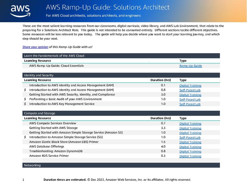File:AWS Solutions Architect Ramp-Up Guide.pdf - Freephile Wiki